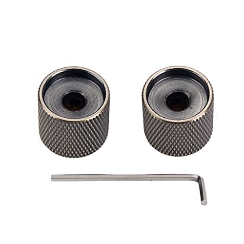 ERINGOGO Guitar Pedals 2pcs Tone Brass Keys Electronic Caps Dome Screws Bass Replacement Electric Knobs Parts Volume And Knob Control with for Guitar Metal Guitar Pedal