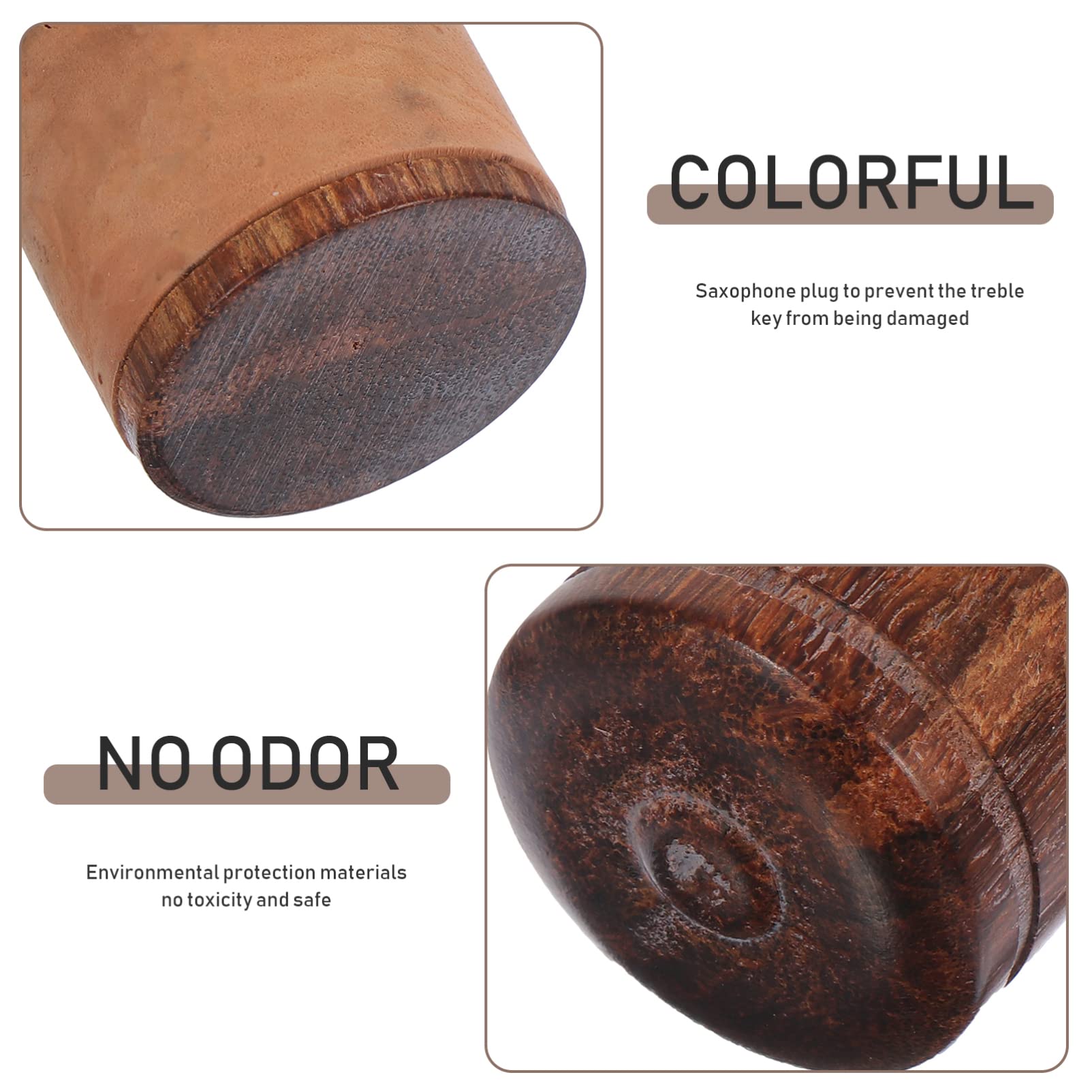 ERINGOGO Safety Sax Tenor Plug Wood Sax Plug saxophone end plug wood saxophone plug tenor sax plug Saxophone End Ebony Saxophone Accessories