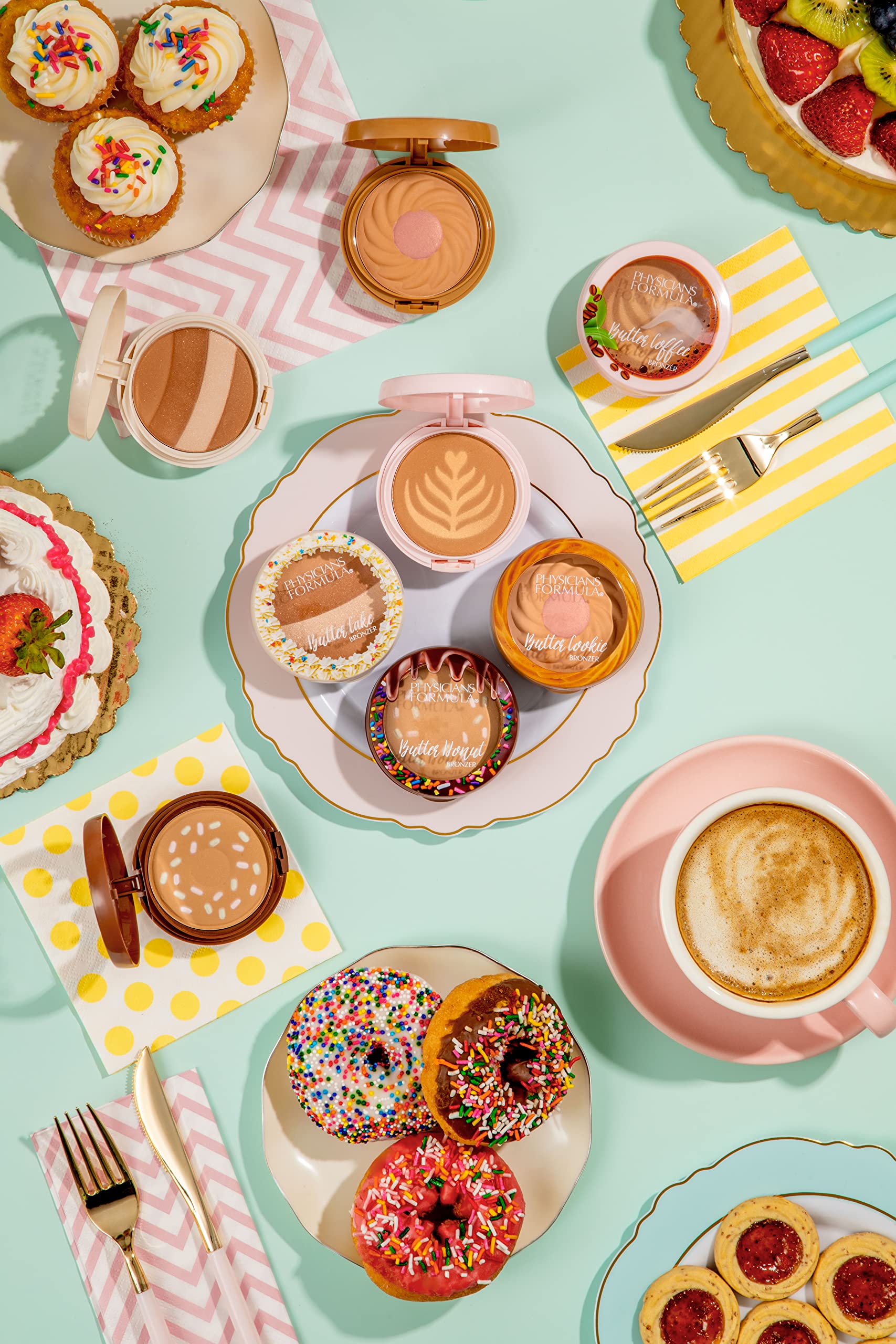 Physicians Formula Butter Cheat Day Full Collection, Sprinkles, Chocolate, Latte, Sugar, 1.54 Oz (Pack of 4)