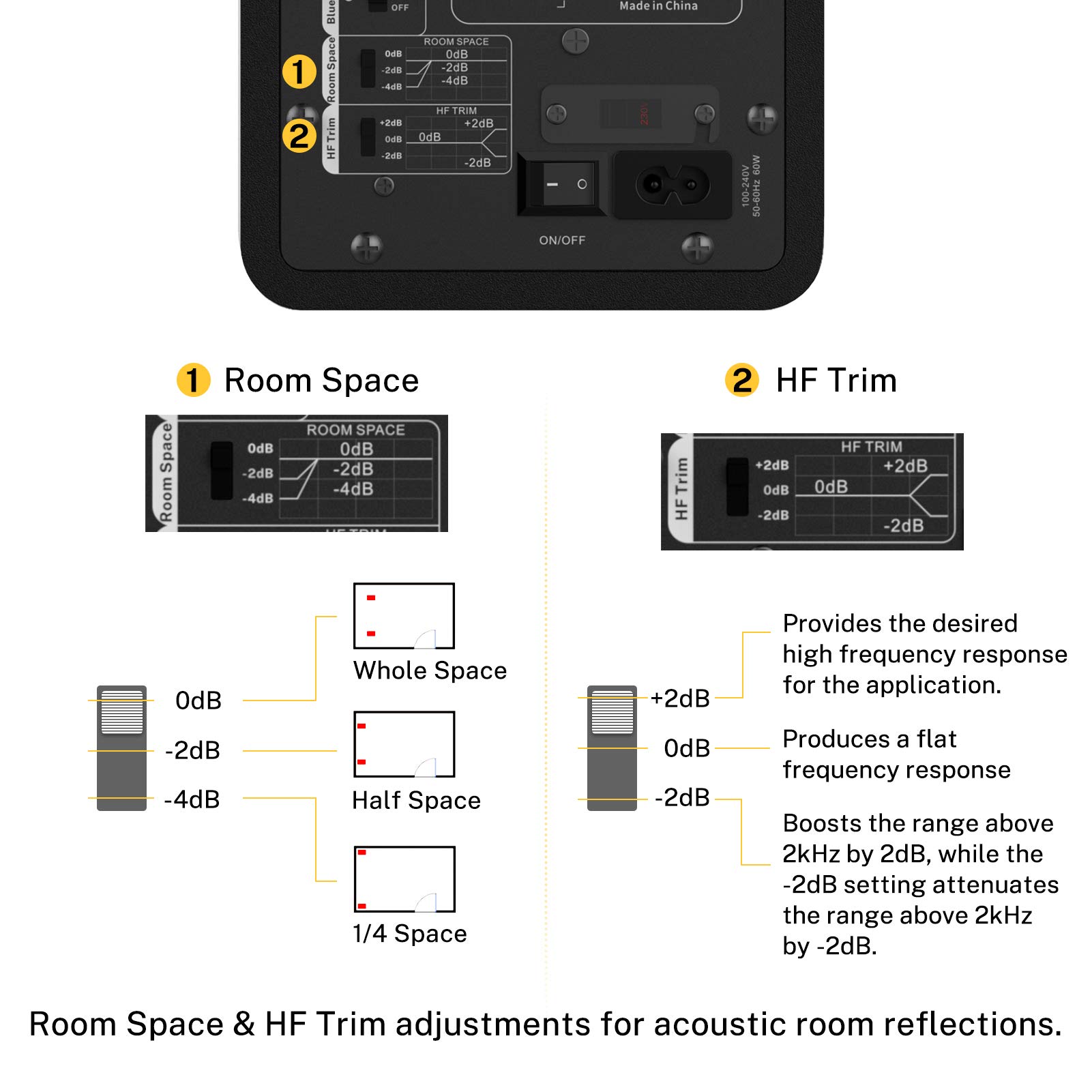 Donner Studio Monitors 3" Near Field Studio Monitors with CSR 5.0 Bluetooth, for Music Production, Live Streaming and Podcasting, 2-Pack Including Monitor Isolation Pads-New Version(Dyna3 Black)