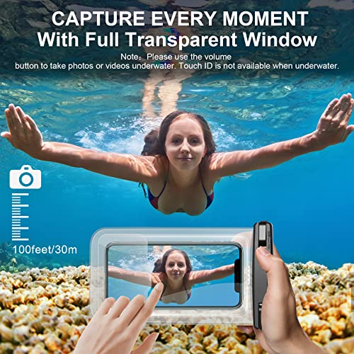 Universal Waterproof Phone Pouch, Floating Waterproof Phone Case for iPhone 14 13 12 11 Pro Max XS Plus Samsung Galaxy-7", IPX8 Cell Phone Dry Bag -4 Pack