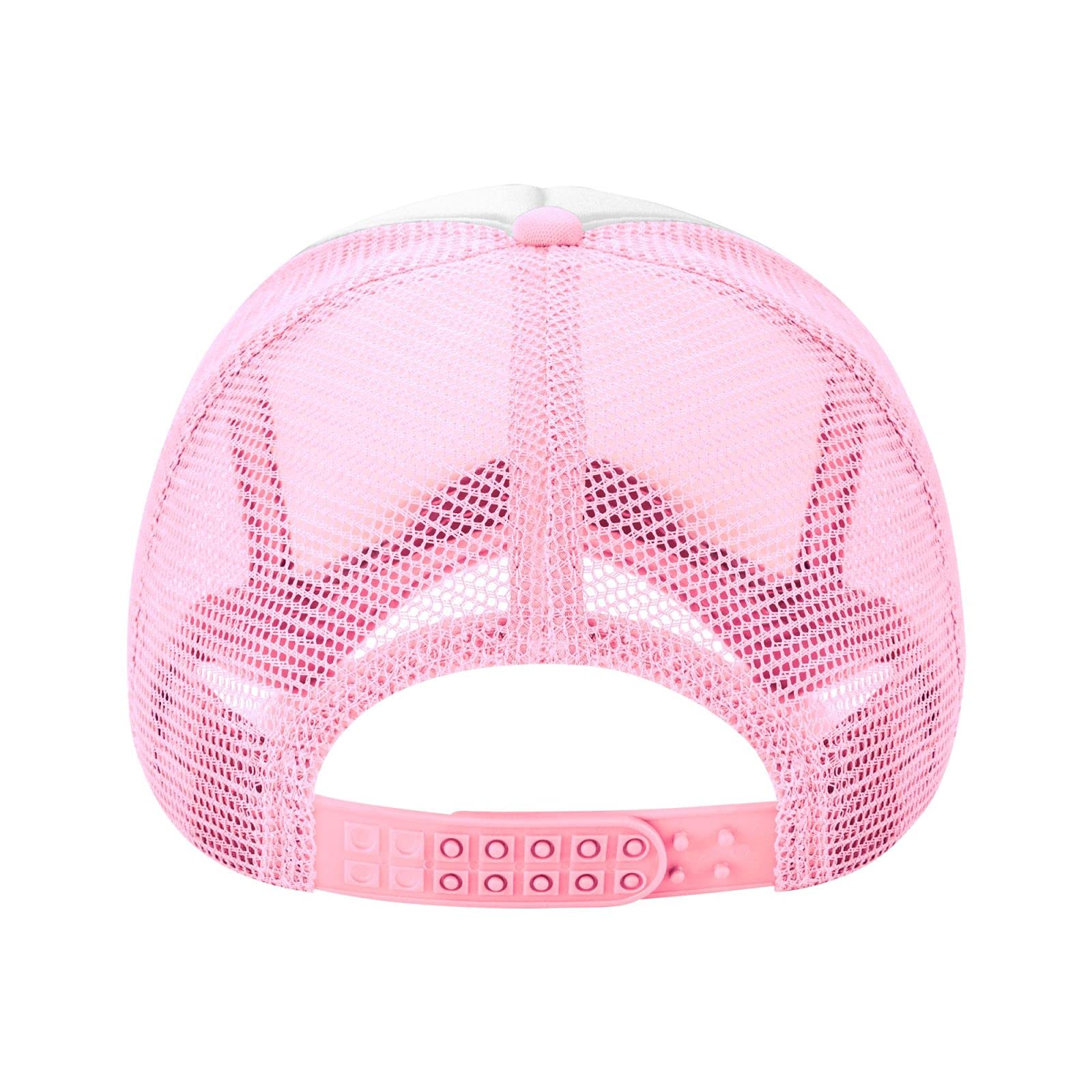 Ennary Trucker Hat Sports Baseball Cap Casual Hip-Hop Unisex Leisure Adjustable Size Pink
