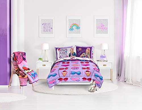 Nickelodeon JoJo Siwa Sweet Life Pink/White 4 Piece Full Sheet Set
