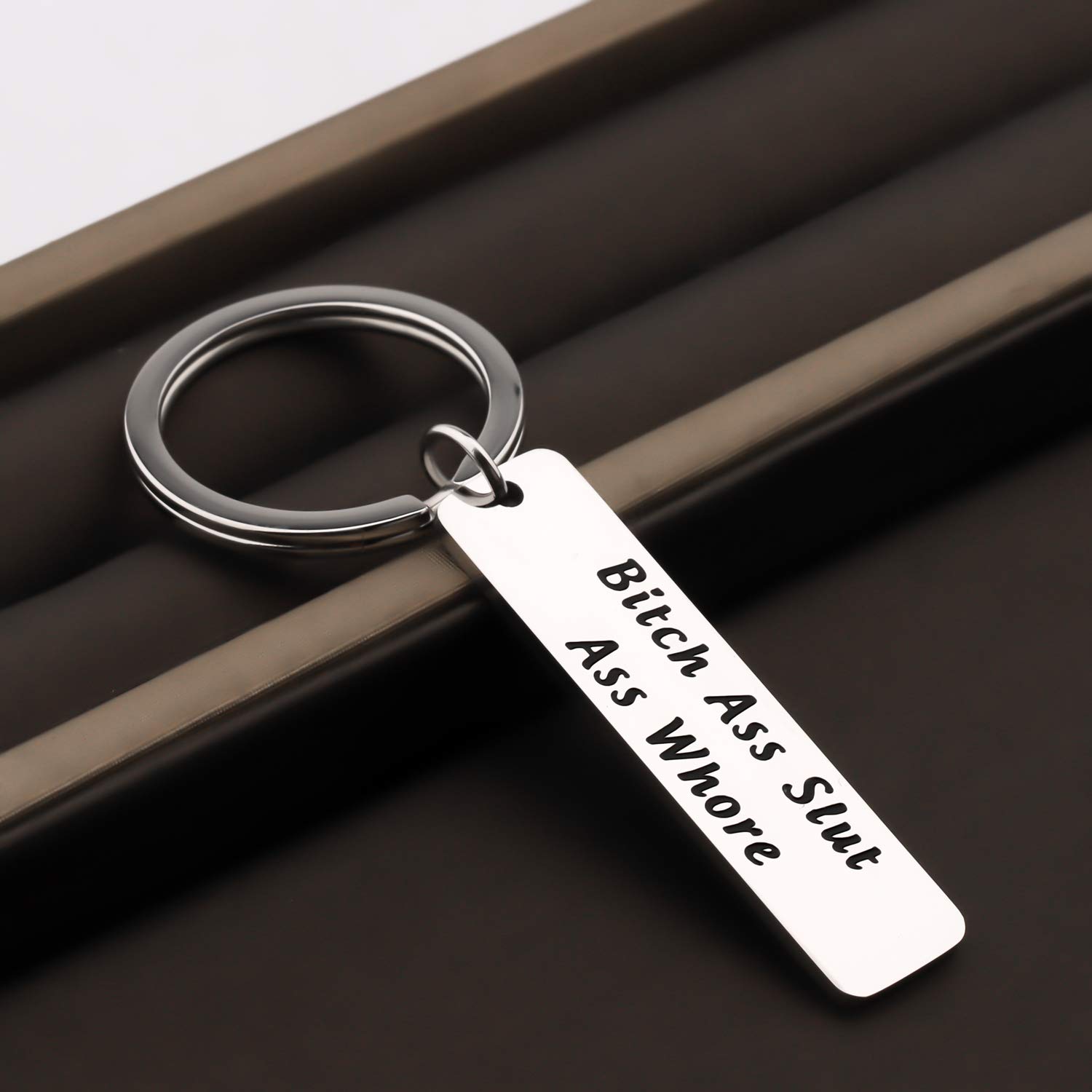ENSIANTH 90DF Inspired Reality TV Show Gift Bitch Ass Slut Ass Whore Chantel Quote(Bitch Ass Keychain)