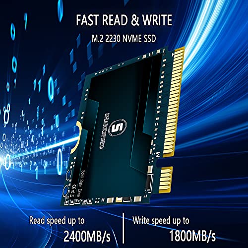 M.2 2230 SSD 256GB SSHARKSPEED NVMe PCIe Gen3.0X4 Internal Solid State Drive, Compatible with Steam Deck,Microsoft Surface pro 7/pro 8+/pro X/laptop3/laptop4/laptop Go, Ultrabook(256GB, 2230 Gen3.0)