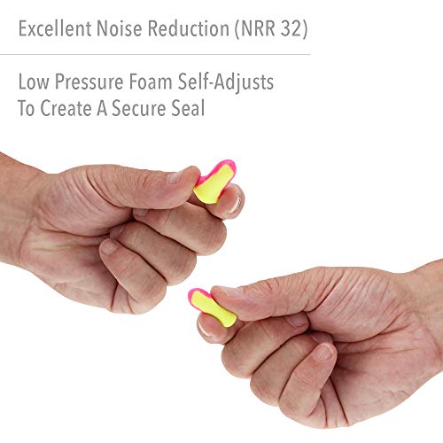 Howard Leight by Honeywell - R-01205 Laser Lite High Visibility Disposable Foam Earplugs, Yellow