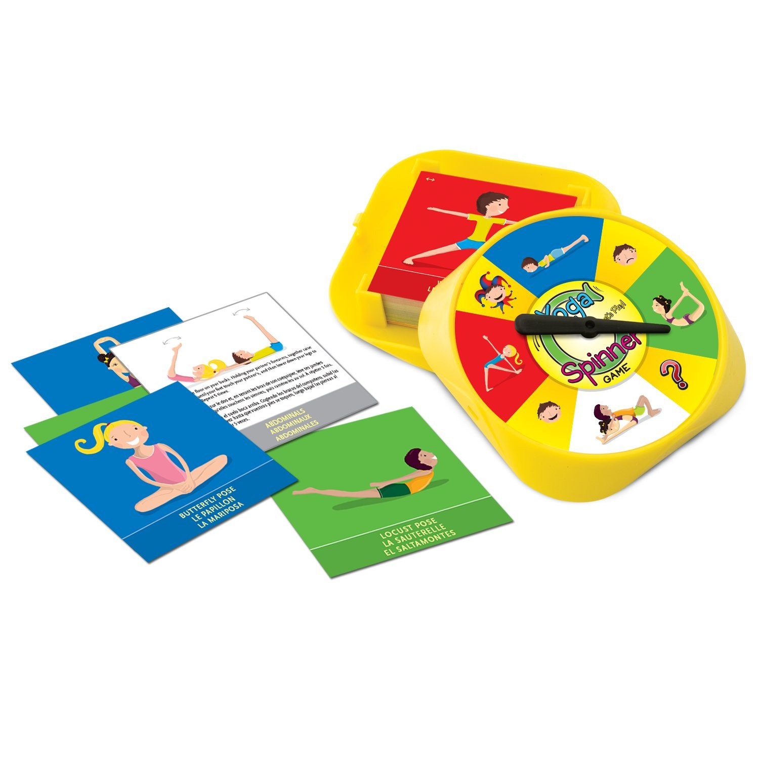 Think Fun Yoga Spinner Yoga Game for Kids Age 5 and Up - Award Winning Game for Yoga Loving Parents and their Kids, Multicolor
