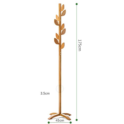 Coat Racks 9 Hooks Leaf Coat Stand Versatile Free Standing Coat Tree Clothes Hanger Hat Stand for Hallway Bedroom Home Office Max Load Capacity 25kg
