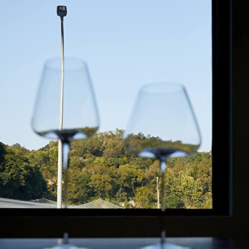 EUNA Hand-Blown Crystal Wine Glasses - Ultra-Thin, Long Stem, Crystal Clear Bordeaux Red and White Wine Glasses (25 oz) - Perfect for Gifting and Entertaining