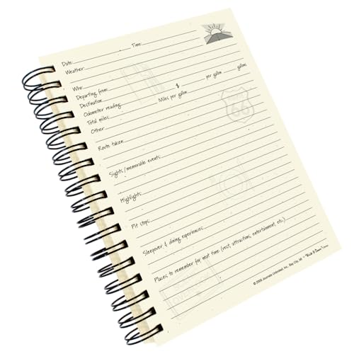Write it Down Journals Unlimited Series Guided Journal, Adventures, My Road Trip Journal, with a Blue Hard Cover, Made of Recycled Materials, 7.5"x 9"