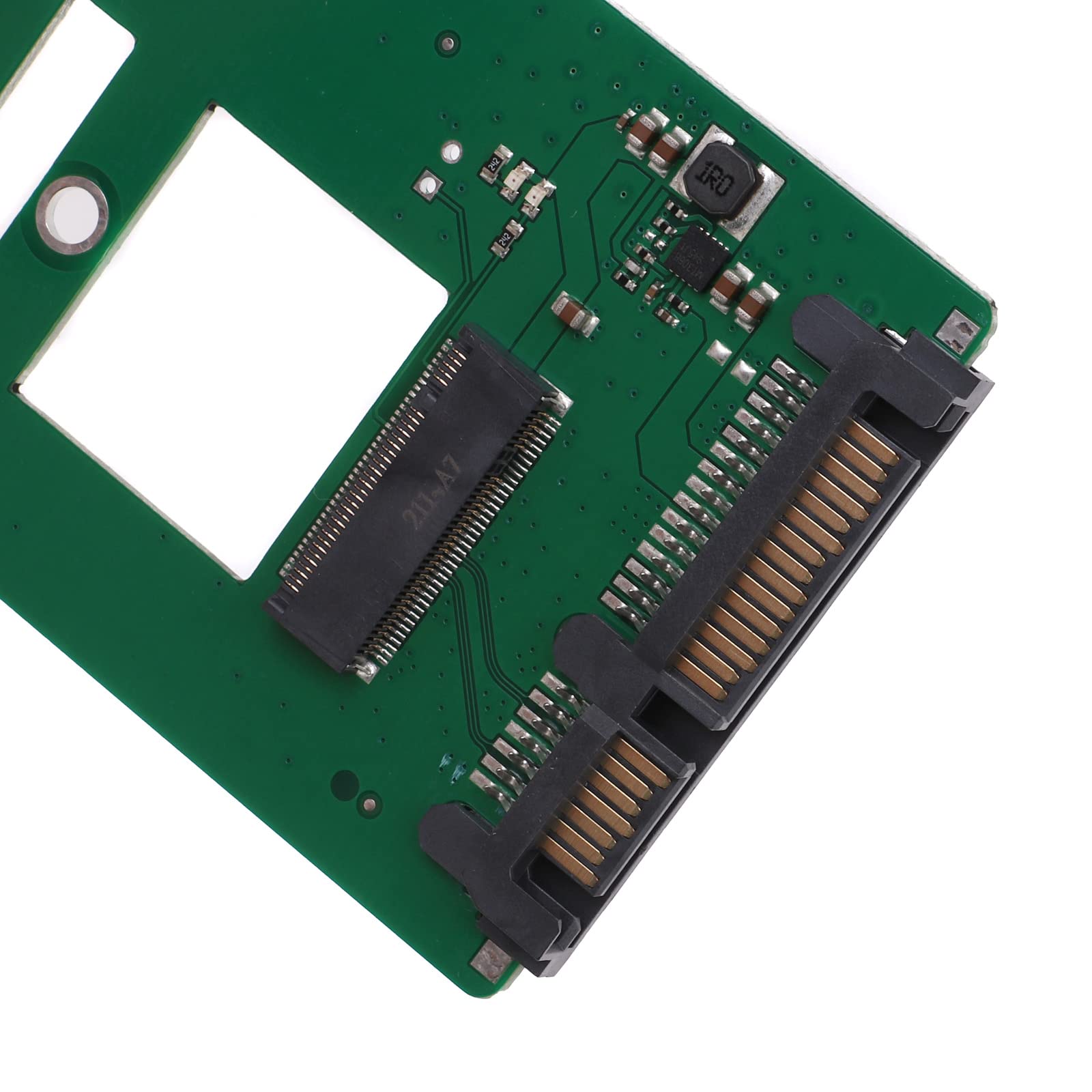 FocusFoto SATA to M.2 NVME SSD Converter Adapter Card NVME/AHCI 2.5 Inch SSD Upgraded for PC Computer Laptop