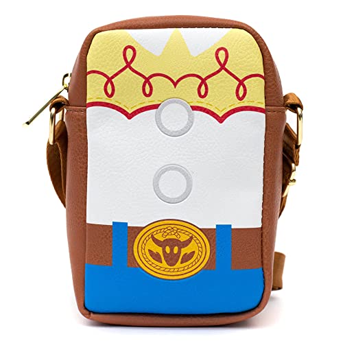 Disney Bag, Cross Body, Toy Story Jessie Character Close Up Brown, Vegan Leather