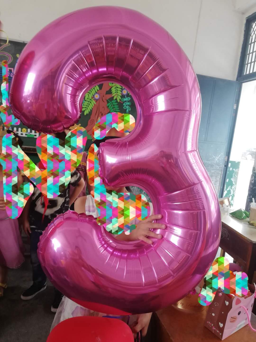 Pink 1 Balloons,40 Inch Birthday Foil Balloon Party Decorations Supplies Helium Mylar Digital Balloons (Pink Number 1)