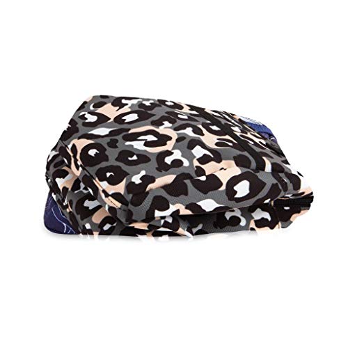 PackIt Freezable Hampton Lunch Bag, Wild Leopard Gray, Built with EcoFreeze Technology, Collapsible, Reusable, Zip Closure with Front Pocket and Shoulder Straps, Perfect for Tweens and Adults