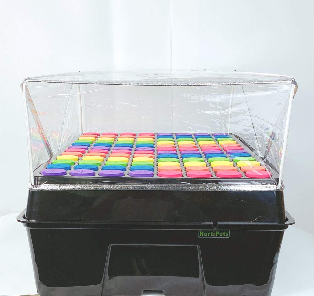 Clone Machine 96 Site, Aeroponic Cloning System Using 2 in Neoprene Insert Collars with Free Cloner Humidity Dome for Plant Cutting Propagation