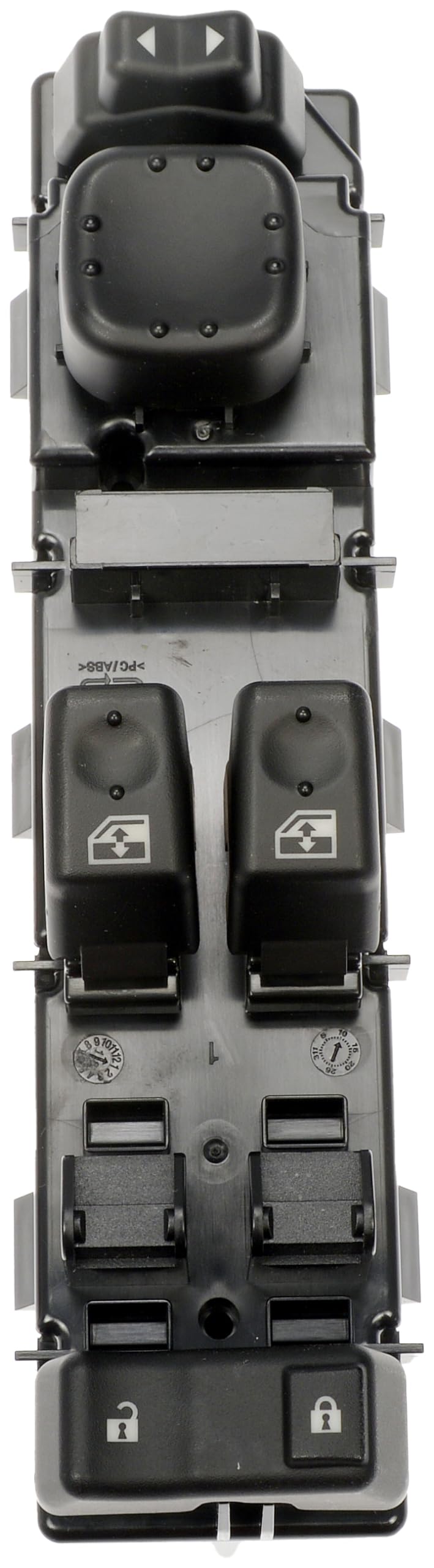 Dorman 920-023 Front Driver Side Master Window Switch Assembly - 5 Button Compatible with Select Chevrolet / GMC Models