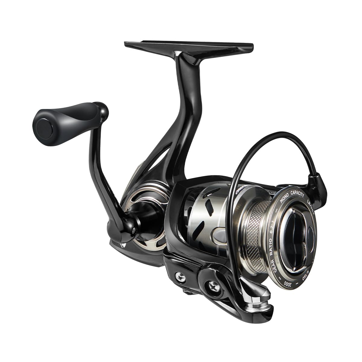 Divmystery Spinning Reel with Light & Tough Graphite Body and Rotor - Standard Series, 9+1 BB, 6.2:1 High-Speed Gear Ratio - CNC Aluminum Spool & Handle Fishing Reels for Freshwater
