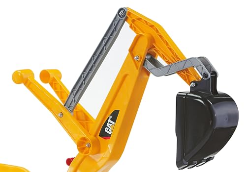 rolly toys CAT Construction Ride-On: 360-Degree Excavator/Shovel Digger, Youth Ages 3+ , Yellow