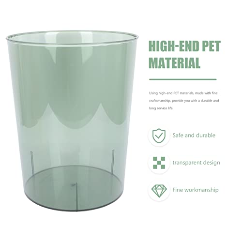 Office Trash Cans Clear Wastebasket Plastic Trash Can: Garbage Container Can Litter Bin Household Kitchen Bedroom Office Restaurant Wastebasket Green Office Waste Basket