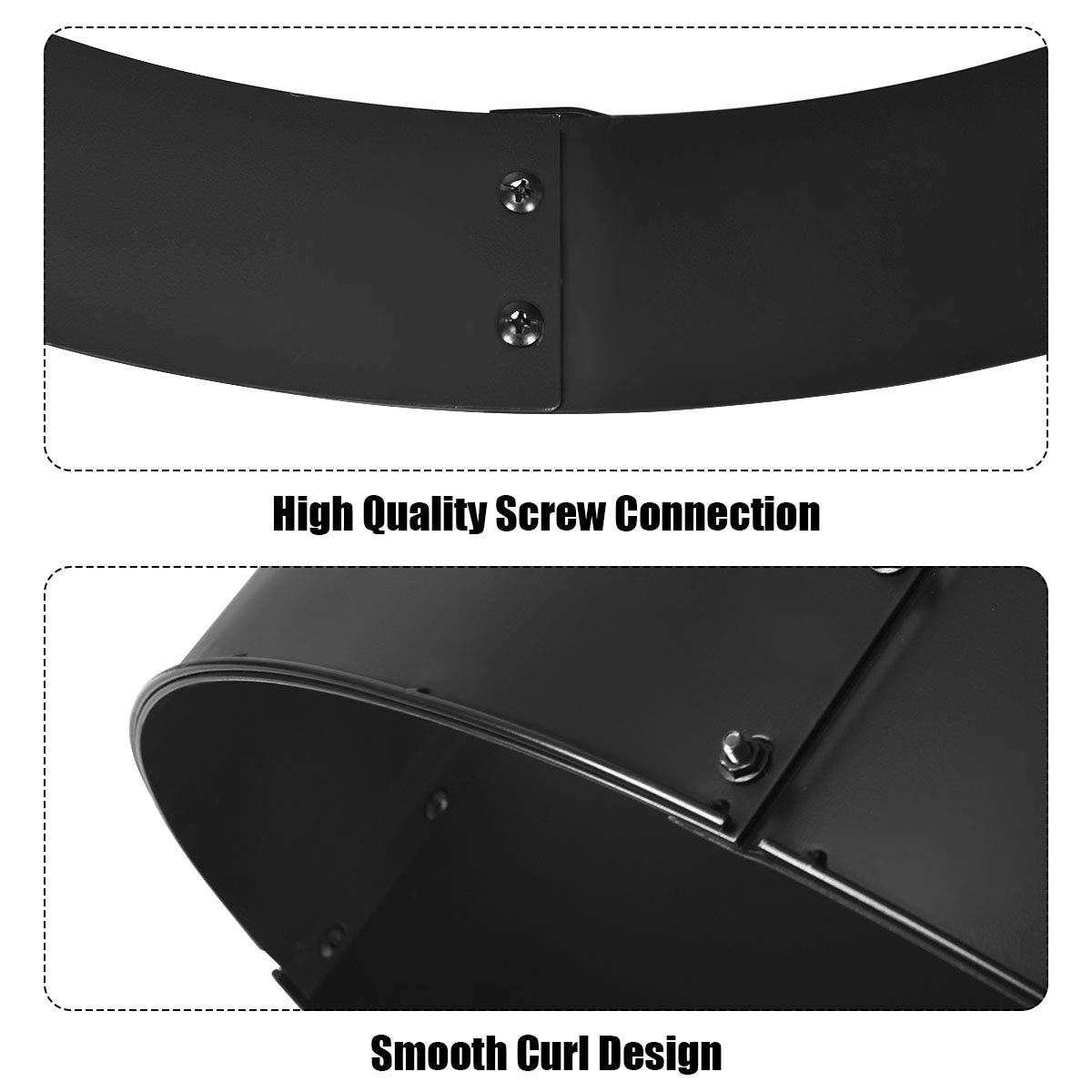 Giantex Fire Ring Heavy Duty Thick Solid Steel Fire Pit Liner 36-Inch Outer/30-Inch Inner Diameter, DIY Fire Pit Rim Above or In-Ground for Outdoor, Patio, Backyard