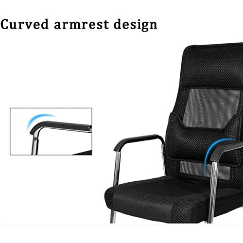 DOUBAO Conference Chair Office Chair Parlor Training Chair Arched Staff Chair Computer Mesh Chair Executive Side Reception Chair with Sled Base