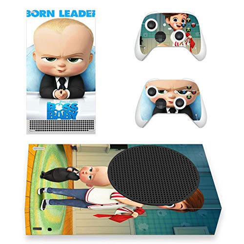 Funny Baby Cartoon Movie Game Console Series S Console and Controller Skin Set, Skin Wrap Decal Kit