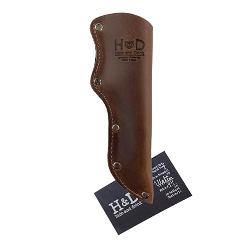 Hide & Drink, Thick Leather Mora Knife Sheath w/Belt Loop, Handmade Includes 101 Year Warranty (Bourbon Brown)