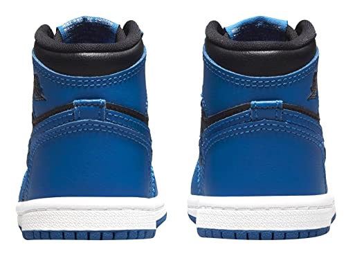 Jordan Baby Boy's Jordan 1 Retro High OG (Infant/Toddler) Dark Marina Blue/Black/White 4 Toddler M