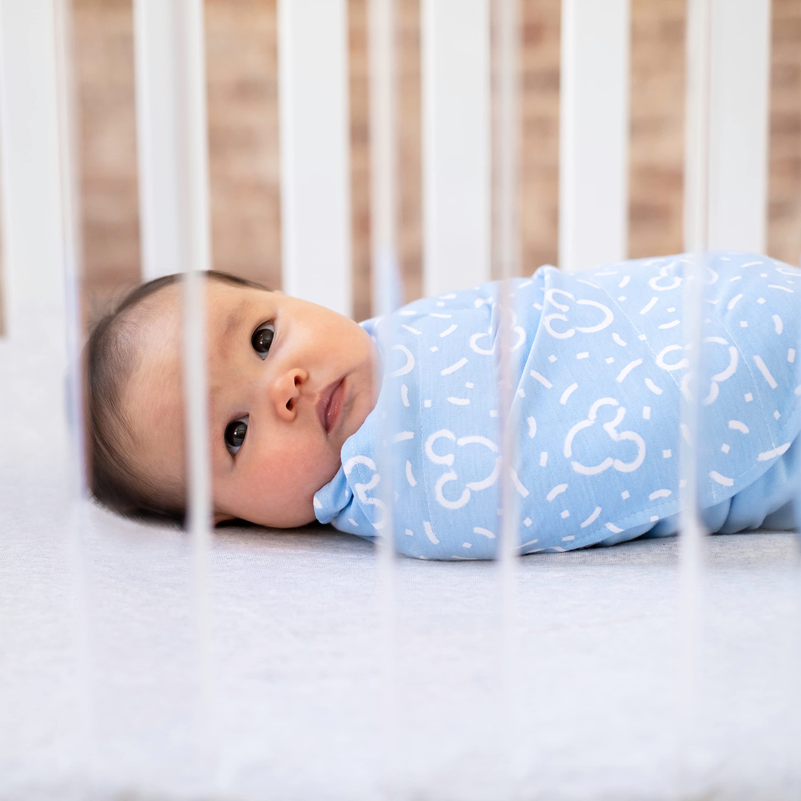 HALO 100% Cotton Sleepsack Swaddle, 3-Way Adjustable Wearable Blanket, TOG 1.5, Newborn, Baby Boy Bundle