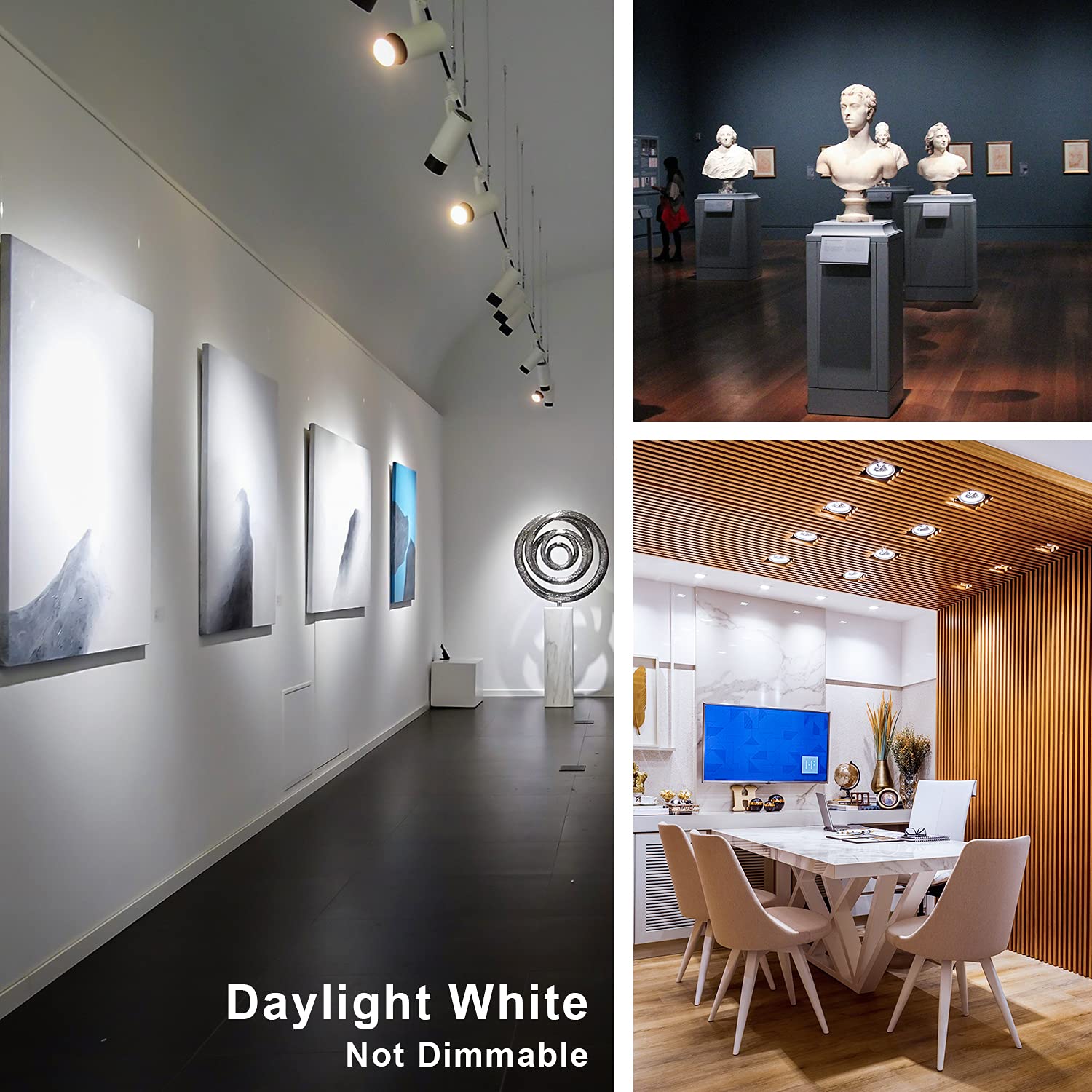 ETOPLIGHTING |2 Pack| GU10 Base 5000K Daylight LED Light Bulbs - 4W 400LM Lighting Bulb, APL2384