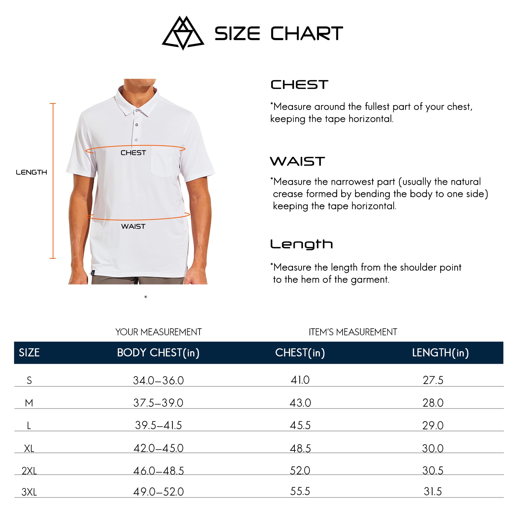 Haimont Polo Shirts with Pocket Dry Fit Golf Shirt for Men, Moisture Wicking Breathable Soft White,L