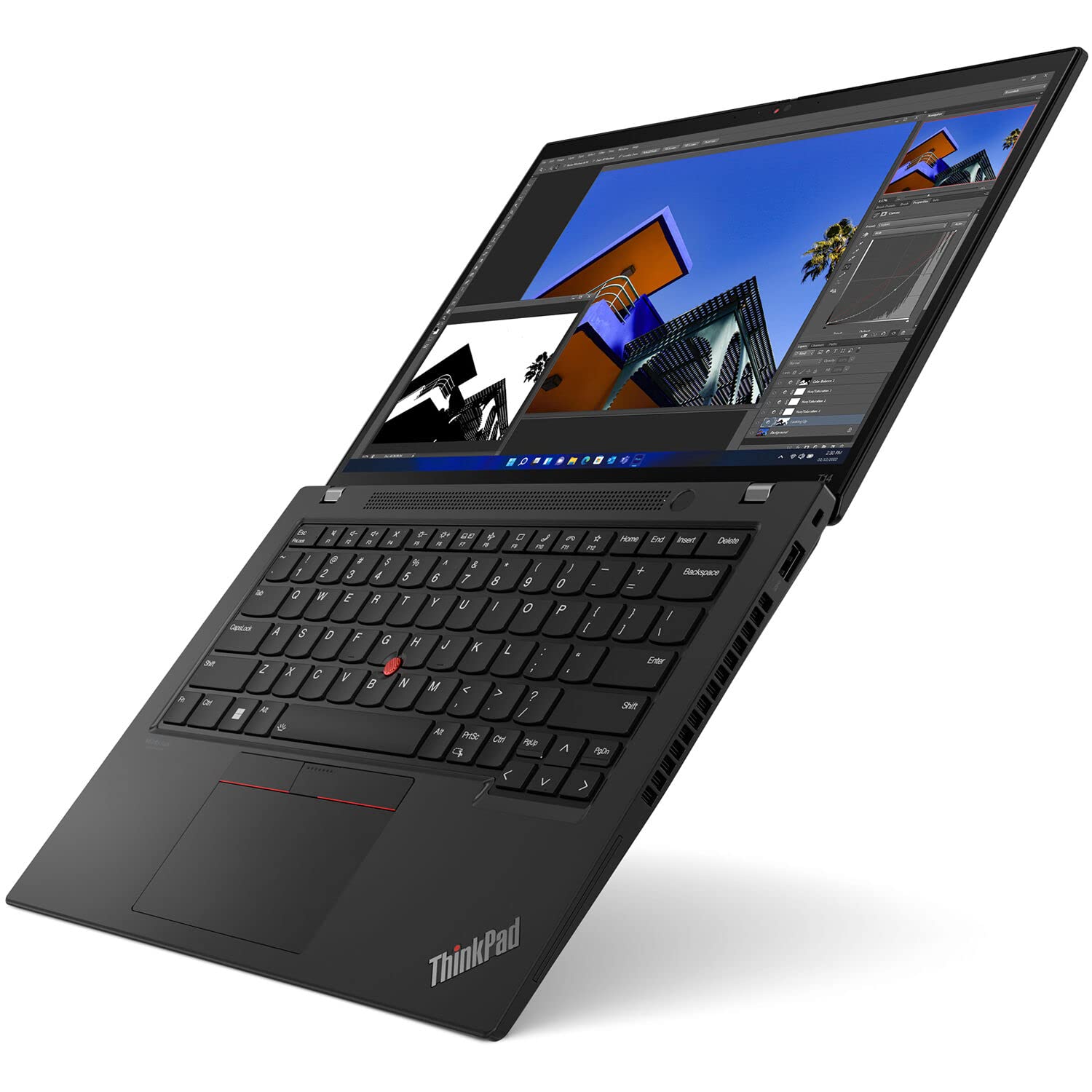 Lenovo ThinkPad T14 14.0" WUXGA IPS Laptop (Intel i7-1260P 12-Core, 24GB RAM, 2TB PCIe SSD, Intel Iris Xe, Backlit KYB, Fingerprint, 2 Thunderbolt 4, Killer WiFi 6E, BT 5.3, Win 11 Pro) w/Hub