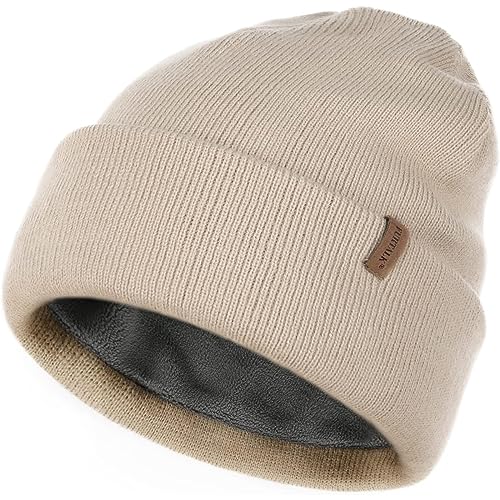 FURTALK Winter Hats for Men Women Fleece Lined Beanie Warm Cuffed Outdoor Skull Cap
