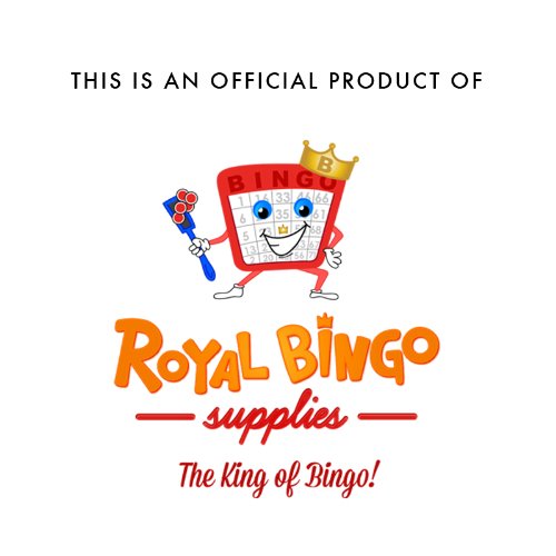 Royal Bingo Jumbo Calling Cards - Pack of 84 - High Visibility, 5.25" x 3.75" per Card-Replacement for Raffle and Balls