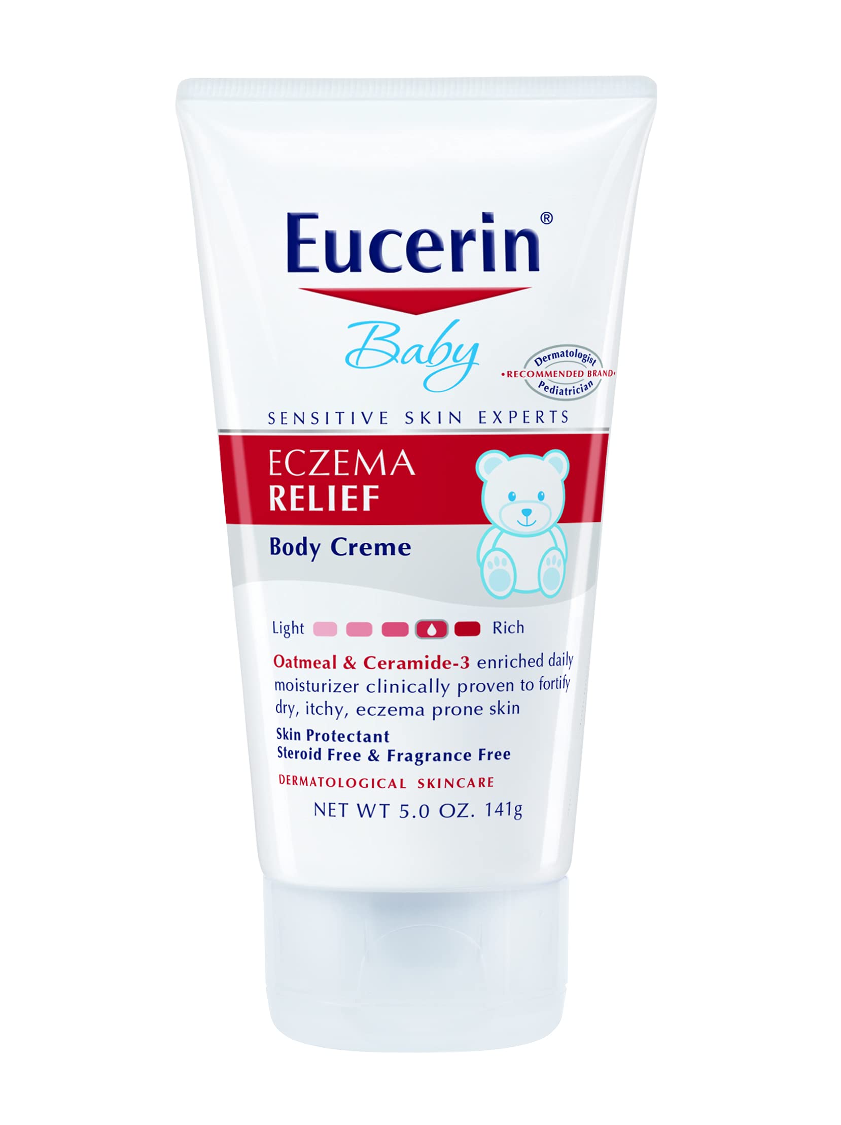 Eucerin Baby Eczema Eczema Baby Cream (5oz) Plus Trial Body Wash (.5oz), Baby Eczema Cream, Multipack
