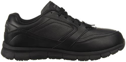 Skechers Men's Nampa Food Service Shoe, Black, 11.5 Wide
