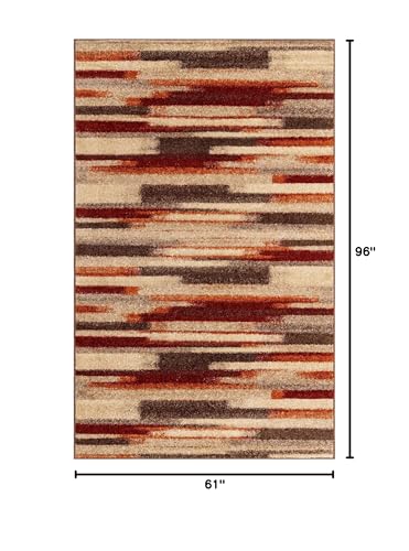 Unique Loom Autumn Collection Area Rug - Wheat (5' 1" x 8' Rectangle, Multi/ Beige)