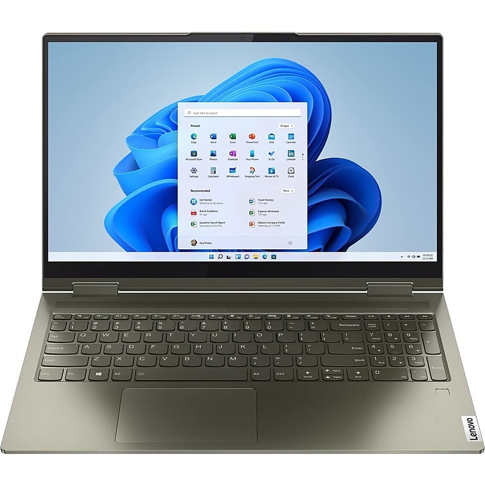 Lenovo Yoga 7 15ITL5 15.6" Laptop Core i7-1165G7 16GB RAM 1TB SSD NVMe Windows 11 Home (Renewed)