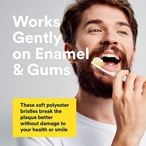 MOUTHWATCHERS - Manual Toothbrushes - Clean Teeth for Family - 4 Count - Floss Bristle Silver - Invented by Doctor Plotka's