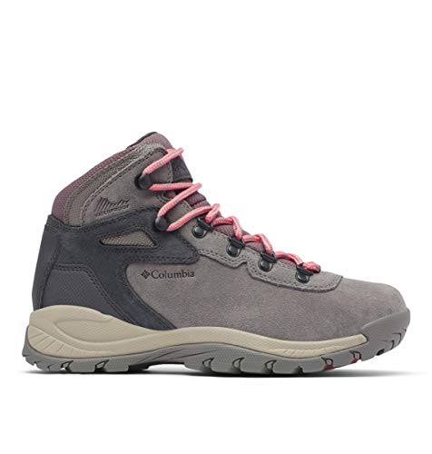 Columbia Women's Newton Ridge Plus Waterproof Amped, Stratus/Canyon Rose, 8.5