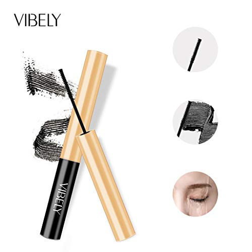 Curling Black Eye Waterproof Eyelash Mascara Makeup Long Extension Lashes mascara Slim Metal Mascara