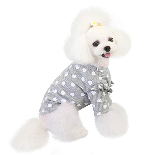 HonpraD Puppies Clothes for Small Dogs Female Autumn Winter Winter pet Clothes Soft Fleece Vest Doggie Pullover Warm Jacket Bottoming Shirt