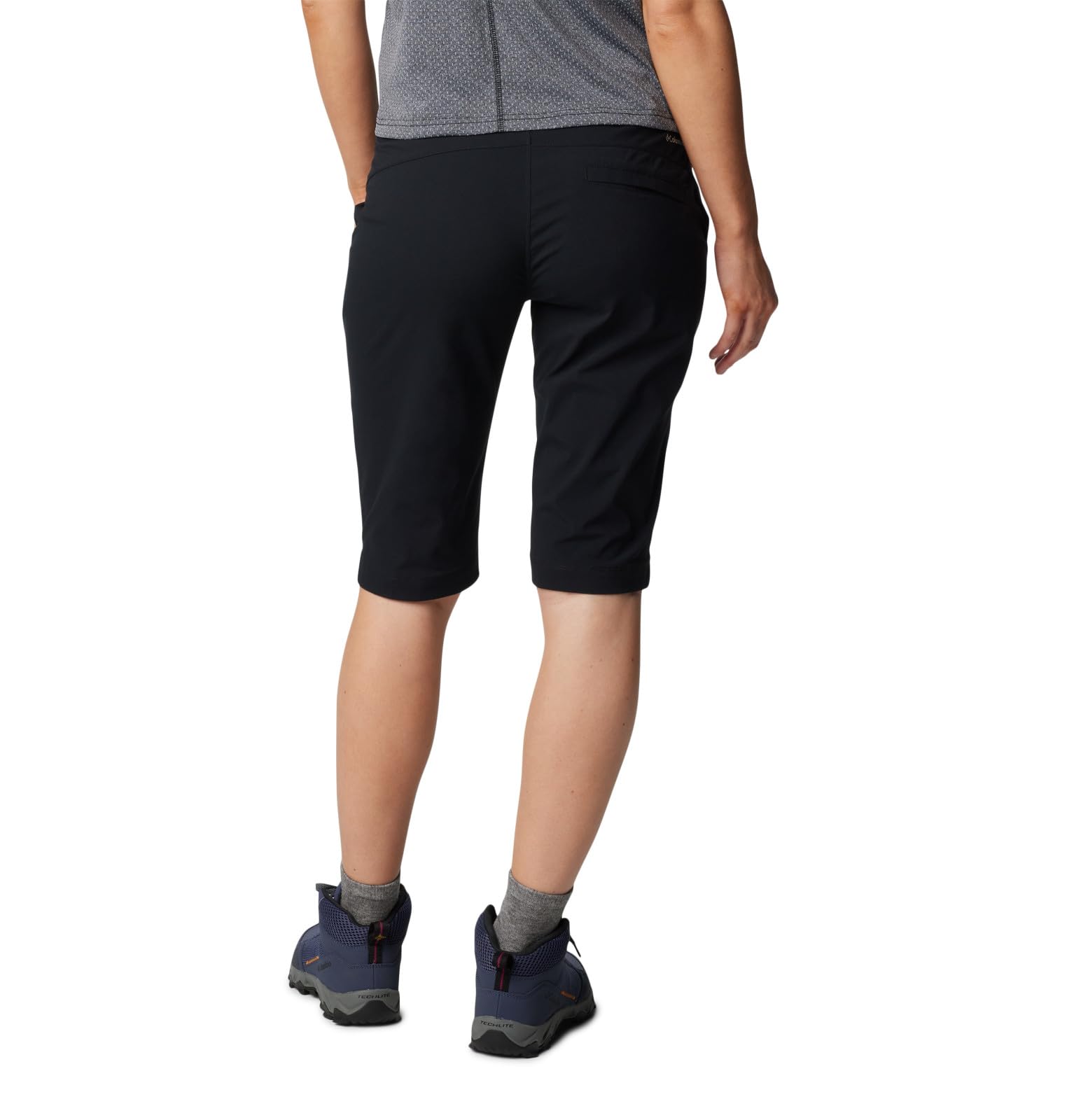 Columbia Women's Anytime Outdoor Long Short Shorts, black, 16x13