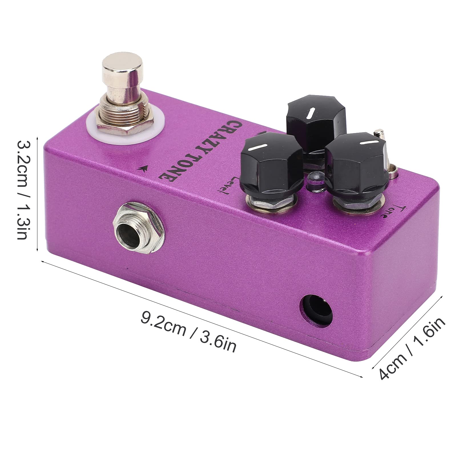 Distortion Guitar Effect Pedal Crazy Tone Full Analog Circuit Accessories For Electrical, Very Durable For Long Time Use.