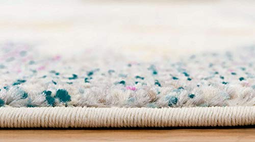 Unique Loom Positano Collection Coastal Modern Light Colors Starfish Beige Runner Rug (3' x 10')