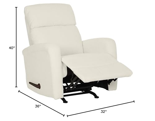 Domesis Rocker Recliner Chair in Cream Chenille