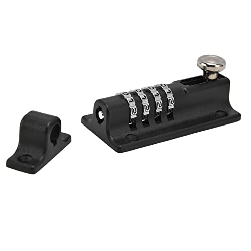 Combination Locking Lock for Digital Lock Password Button 4 Doorbolt Household Pool Maintenance Kits (black latch lock)