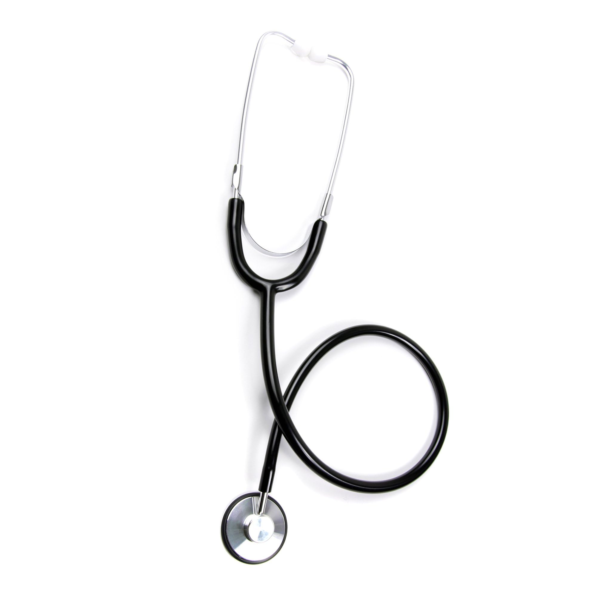 McKesson General Exam Stethoscope - Medical-Grade, Lightweight Design, and Precision Acoustic Performance - 1-Tube, Single Sided Chestpiece - Black, 21 In. Tube, 1 Count