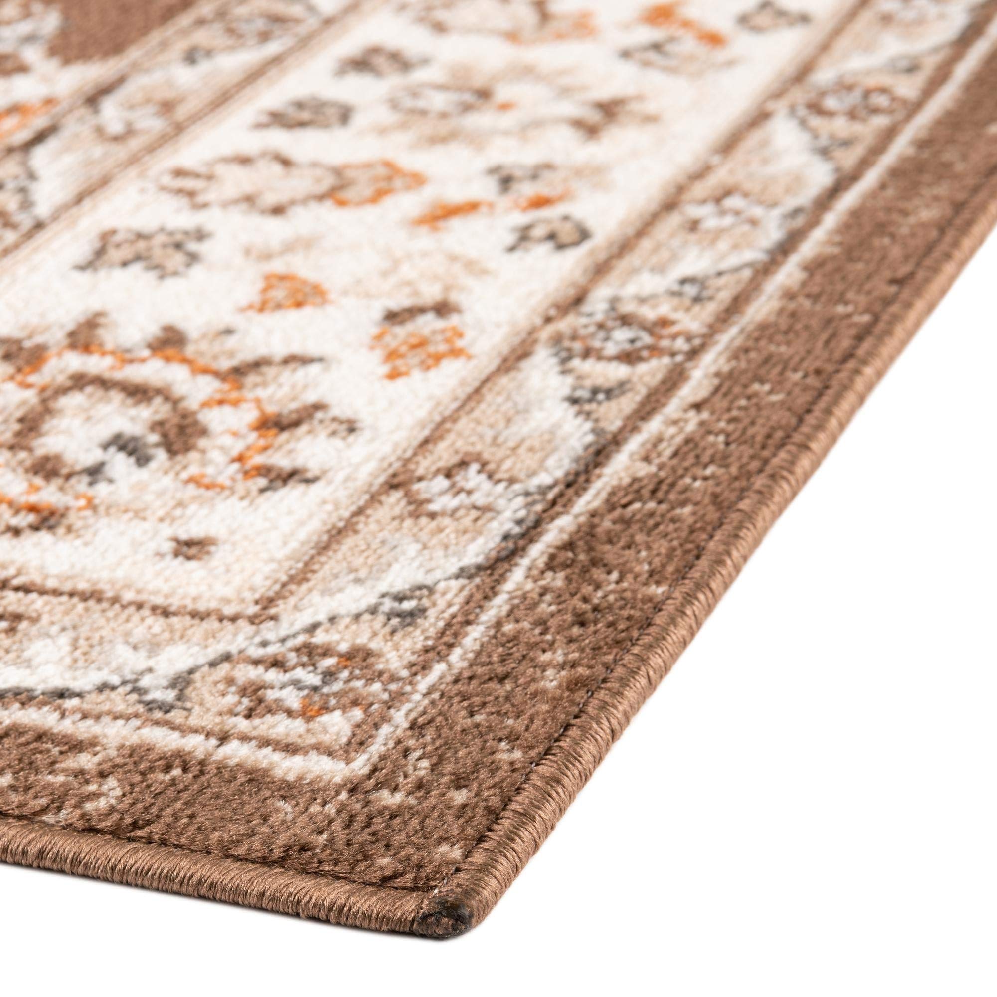 Rugs.com Charlotte Collection Rug β 2' x 3' Brown Low-Pile Rug Perfect for Living Rooms, Large Dining Rooms, Open Floorplans