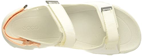 ECCO Women's MX ONSHORE 3-Strap Water Friendly Sport Sandal, White/White, 11-11.5